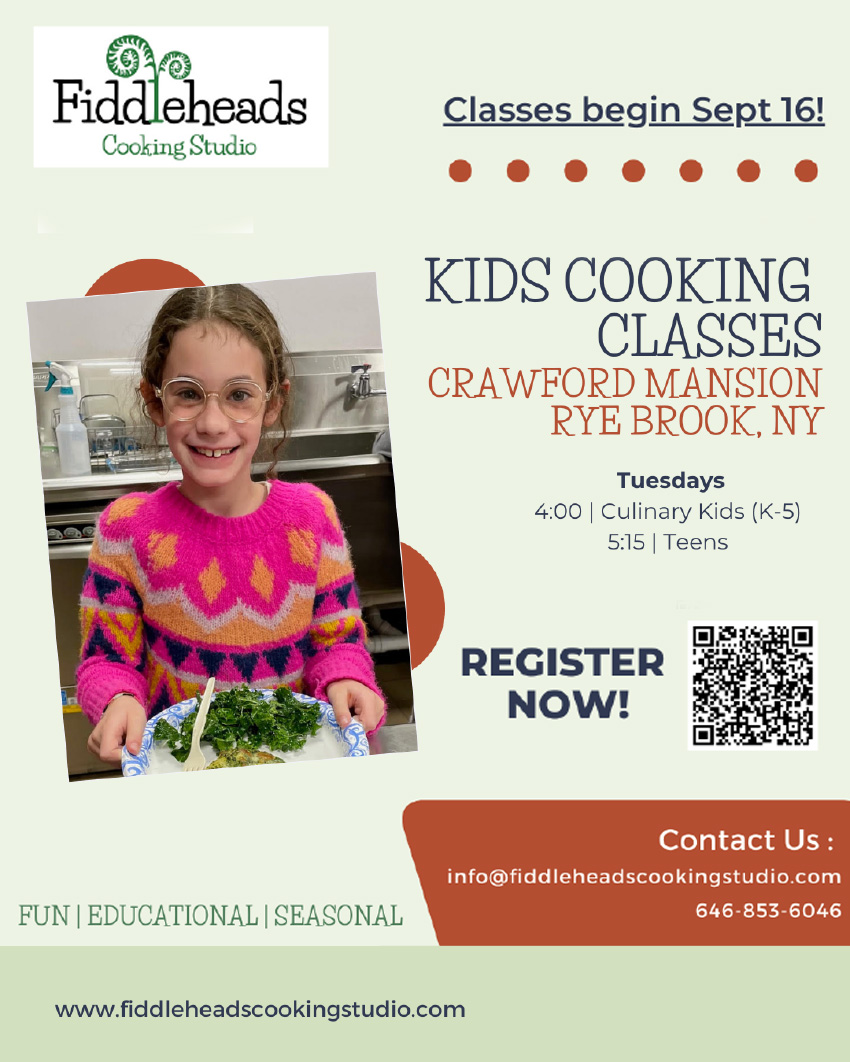 Fiddleheads Kids Cooking Classes Fall 2025 - Crawford Park - Town of ...
